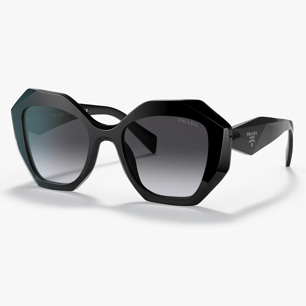 Prada PR 16WS Women's Sunglasses - Black Frame, Gray Shaded Lens ...